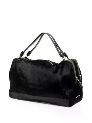 FERRAGAMO 2000-2026 Pony Hair Top Handle Bag Handbag - Black