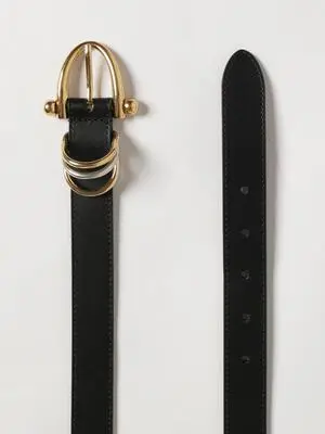 Chloé Smooth Calfskin Leather Belt With Buckle - Black