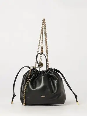 Chloe Silver Tone Bucket Bags For Women