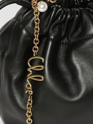 Chloé Icons Mini Nappa Leather Bucket Bag - Black