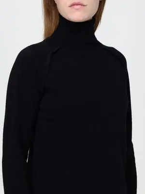 DONDUP Long-sleeved Wool Turtleneck Sweater With Ribbed Hems - Black