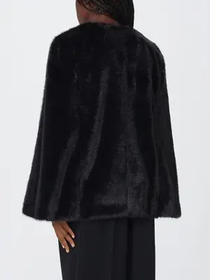 TWINSET Fur Coat - Black