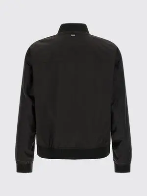 BOSS Technical Fabric Varsity Bomber Jacket - Black