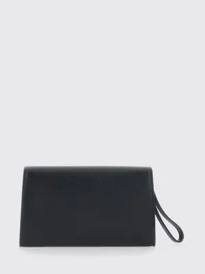 FERRAGAMO Gancini Pouch In Grained Calfskin With Wrist Strap