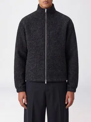 JIL SANDER Short Wool-blend Coat With Zip Closure And High Neck - Grey