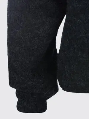 JIL SANDER Short Wool-blend Coat With Zip Closure And High Neck - Grey