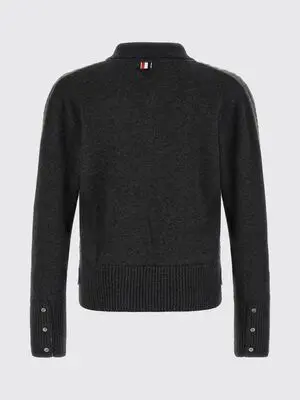 Thom Browne 4-bar Slim Fit Long-sleeved Virgin Wool Polo