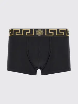 Versace Set Of Two Stretch-cotton Boxer Briefs With Greca Waistband