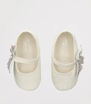 BABYWALKER Crystal Butterfly Ballet Flats