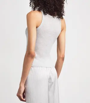 SKIMS Semi-sheer Ribbed Tank Top
