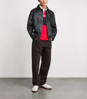 Rag & Bone Cotton Stripe Polo Rugby Shirt