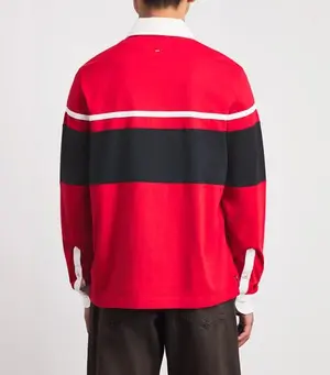 Rag & Bone Cotton Stripe Polo Rugby Shirt