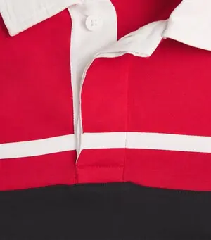 Rag & Bone Cotton Stripe Polo Rugby Shirt