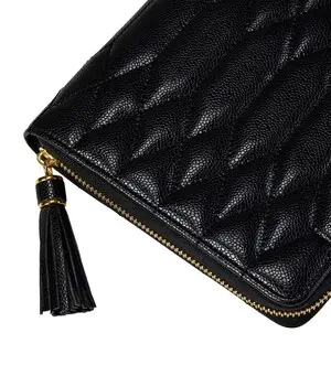 Wolf Large Lauren Portfolio Jewellery Case - Black