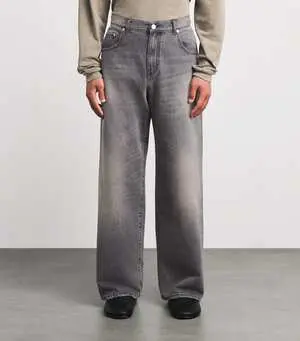 Séfr Distressed Mass Wide-leg Jeans