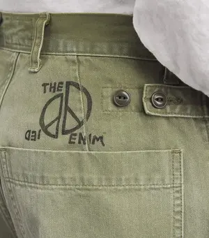 Kapital Fatigue Herringbone Baggie Jeans