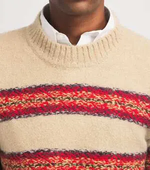 Dries Van Noten Alpaca-wool-blend Stripe Sweater