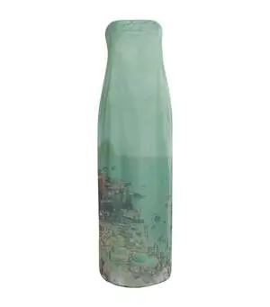 Staud Embellished Organza Maxi Dress - Green