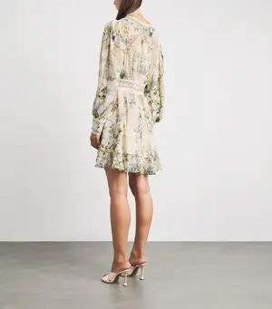Camilla Silk Midsummer Masterpiece Ruffle Mini Dress