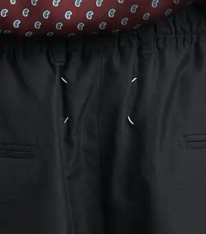 MAISON MARGIELA Satin Drawstring Trousers