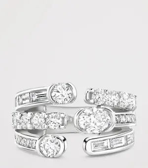 BOODLES Platinum And Diamond Play Of Light Ring