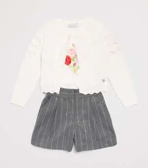 Monnalisa Stripe Bermuda Shorts