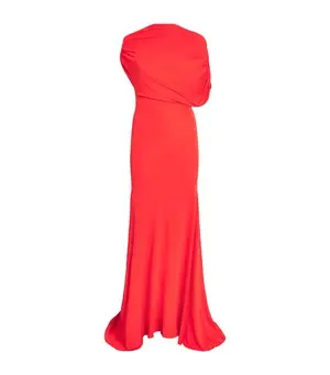 Alex Perry Jersey Draped Gown