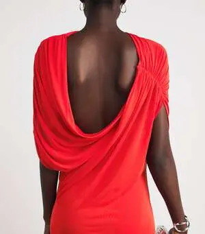 Alex Perry Jersey Draped Gown