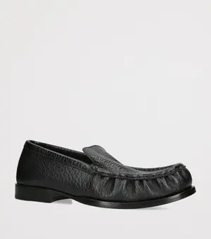 Dries Van Noten Leather Penny Loafers