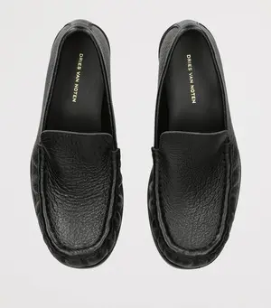 Dries Van Noten Leather Penny Loafers