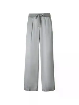 Peserico Drawstring-waist Wide-leg Trousers - Grey