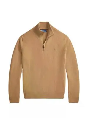 Polo Ralph Lauren Quarter-zip Wool Sweater - Brown