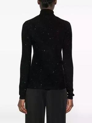 Fabiana Filippi Sequin-embellished Turtleneck Sweater