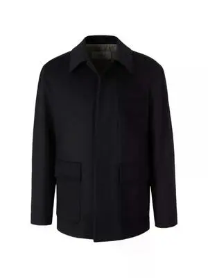 LARDINI Button-fastening Pocket-detail Jacket - Blue