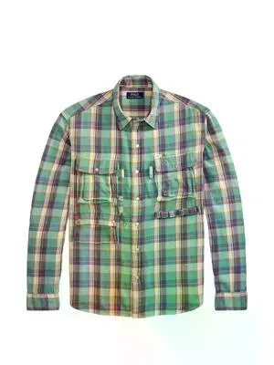 Polo Ralph Lauren Classic-fit Plaid Brushed Flannel Shirt - Green
