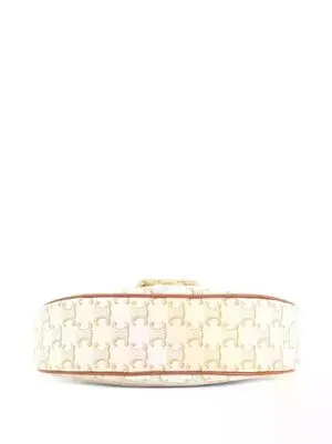 Celine Ava Triomphe Shoulder Bag In Triomphe Coated Canvas