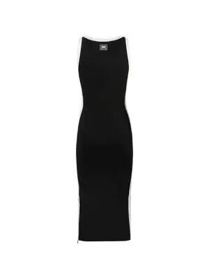 Elisabetta Franchi Contrast-panel Sleeveless Dress