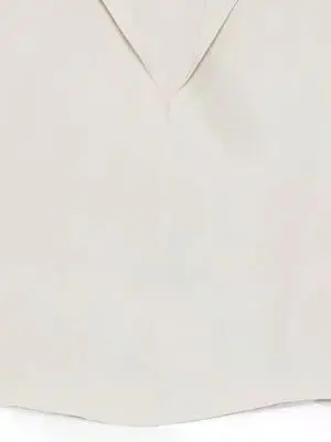 ALYSI Spread-collar Long-sleeve Blouse