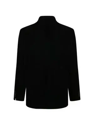 Giorgio Armani Mandarin-collar Velvet Blazer
