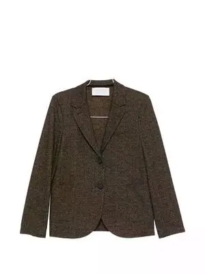 Harris Wharf London Herringbone Single-breasted Jacket - Brown