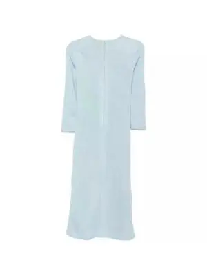 Versace Ribbed Knit Round Neck Dress