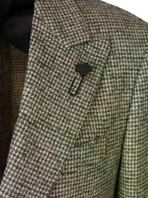 LARDINI Houndstooth Single-breasted Blazer