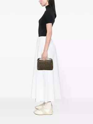 Fendi 2000-2010 Zucchino Canvas Handbag - Brown