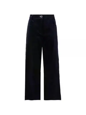 VIOLANTE NESSI Corduroy Wide-leg Trousers - Blue