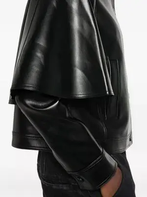 TWINSET Faux-leather Cape Jacket