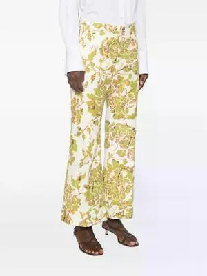 La DoubleJ Hendrix Floral-print Trousers