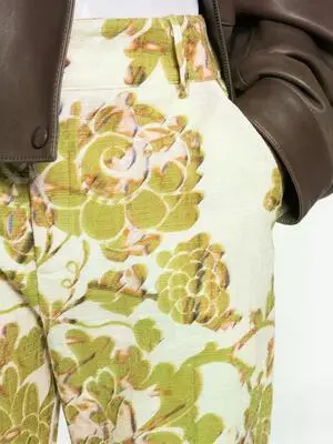 La DoubleJ Hendrix Floral-print Trousers