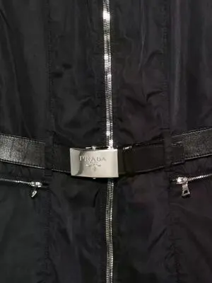 Prada Sleeveless Belted Jacket