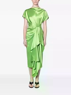 ROKSANDA Zoa Draped Midi Dress