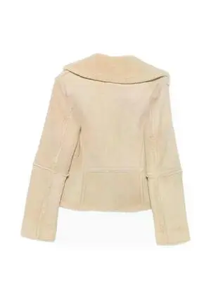 Dolce & Gabbana 2000s Shearling-trim Button-up Jacket